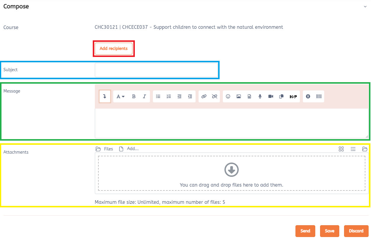 Send email from Moodle – Students’ Guide